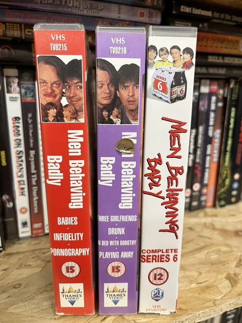 MEN BEHAVING BADLY VHS Job Lot Comedy £0.99 - PicClick UK