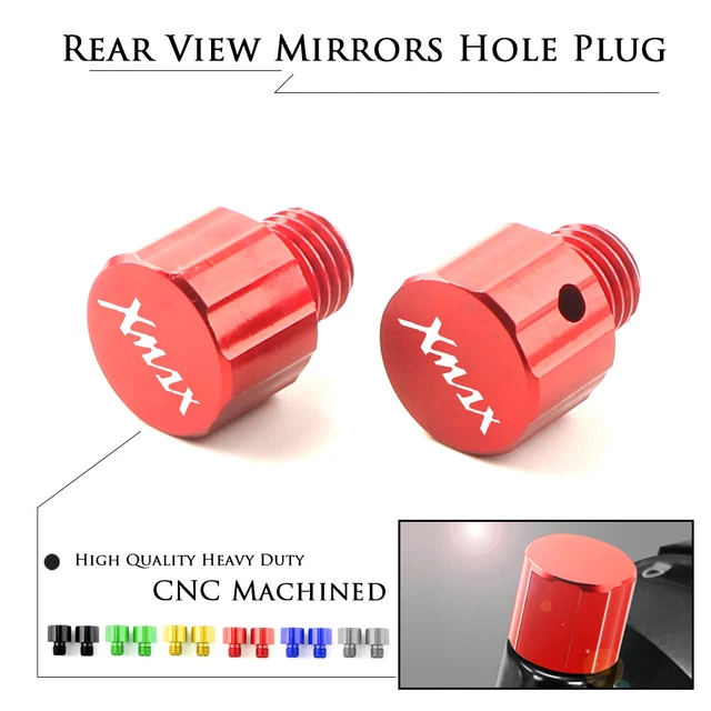 M10X 1.25 MIRROR HOLE PLUGS SCREW CAPS BOLTS FOR FOR yamaha xmax 300 ...