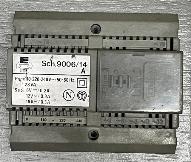 URMET ALIMENTATORE CITOFONO Sch. 9006/14A 9006/14 A materiale elettrico ...