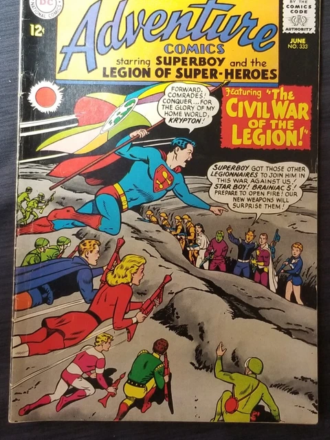 ADVENTURE COMICS METTANT en vedette Superboy et la Légion des Super ...