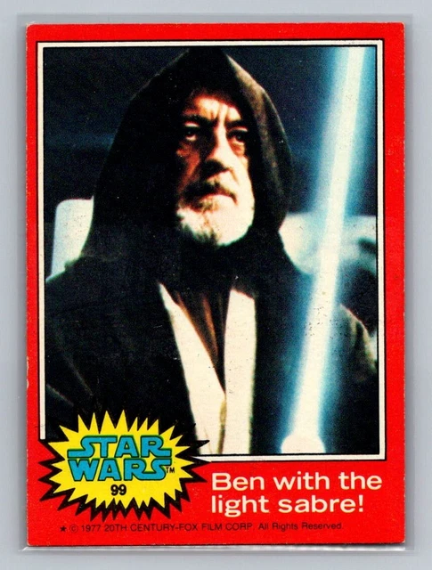 1977 TOPPS STAR Wars Ben Kenobi avec le sabre laser #99 EUR 4,42 ...