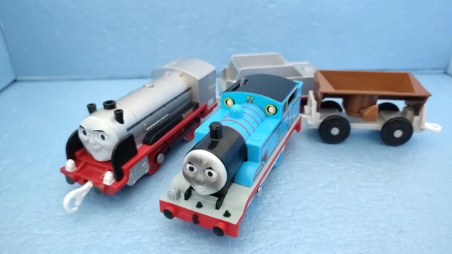 THOMAS & FRIENDS Plarail TOMY Thomas In Soot & Merlin Set Japan Rare £ ...