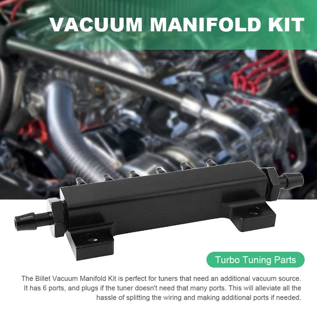 VACUUM MANIFOLD KIT 6 Port Turbocharged Intake Manifold 1/8 NPT ...