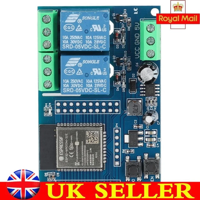 ESP32 ESP32-WROOM DEVELOPMENT Boards 1/2/8 Channel Secondary Development Board U £13.09 ...