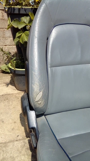 MX5 GREY LEATHER Seats Mazda Mk1 Mk2 - Classic Triumph Stag TR MG B TR6 ...