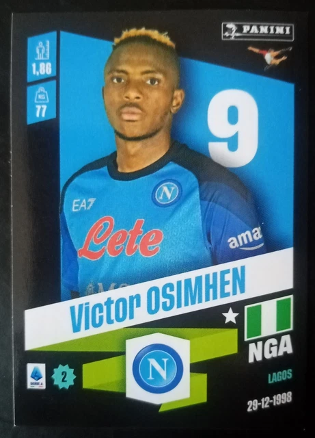 PANINI 2023 2022-23 Victor Osimhen Naples Footballers Figure n 350 £1. ...