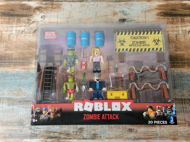 ROBLOX ACTION COLLECTION Zombie Attack Playset Includes Exclusive ...