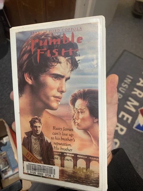 RARE RUMBLE FISH Vhs Francis Ford Coppola Matt Dillon Mickey Rourke £3. ...