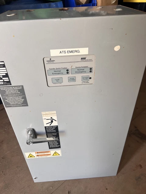 EMERSON ASCO SERIES 300 AUTOMATIC TRANSFER SWITCH 480V, 100a ...