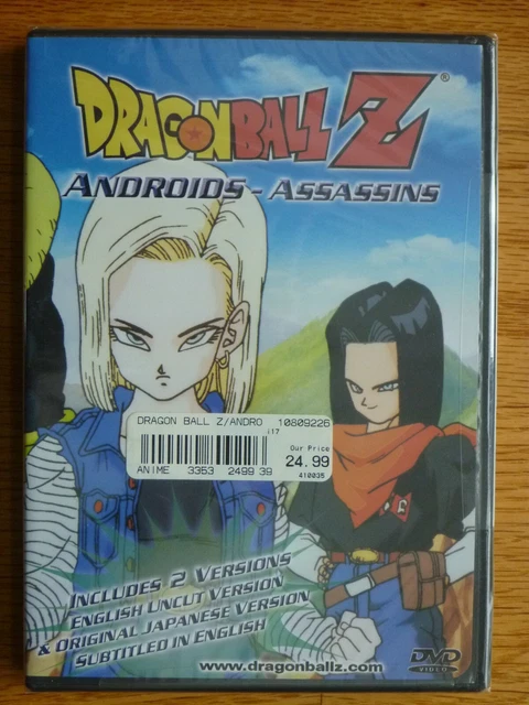 NEW DRAGON BALL Z Androids Assassins DVD Anime Eps 118-120 Funimation ...
