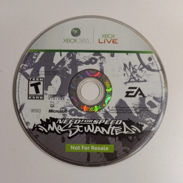 NEED FOR SPEED: Most Wanted - Not For Resale Variant (Xbox 360, 2005) Disc Only £33.47 - PicClick UK