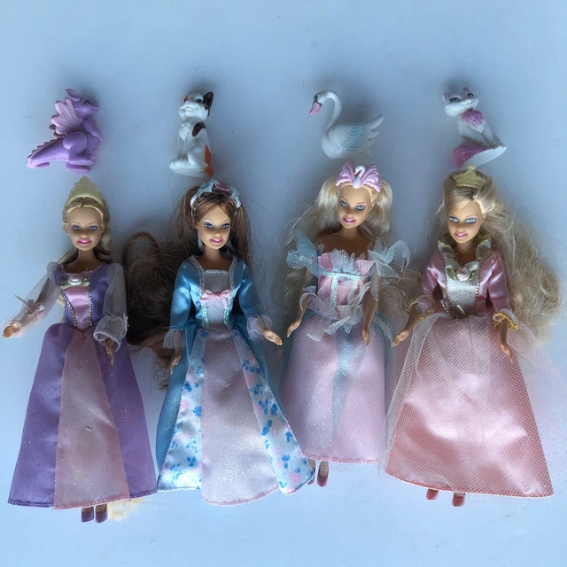 BARBIE MINI KINGDOM 4 x Dolls Princess Anneliese, Erika, Rapunzel ...