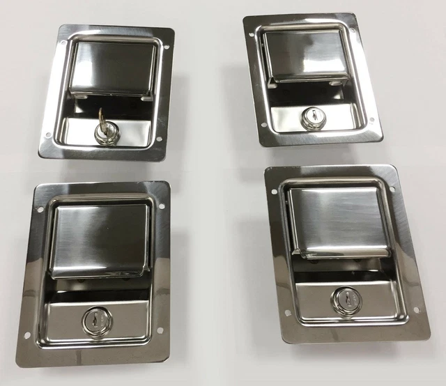 HUMMER H1 HUMVEE M998 Locking Door Latch Handle Polished Stainless ...