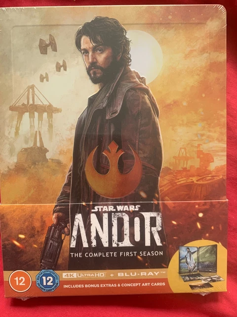 STAR WARS ANDOR THE COMPLETE FIRST SEASON 4K Ultra HD Blu ray Steelbook UK NEUF EUR 76,73 ...