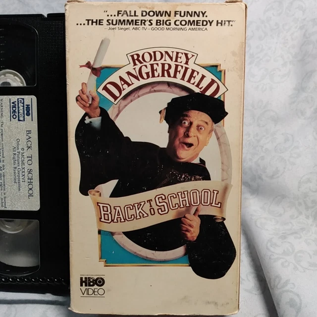 BACK TO SCHOOL (VHS) 1986 Rodney Dangerfield, Sally Kellerman, Burt ...