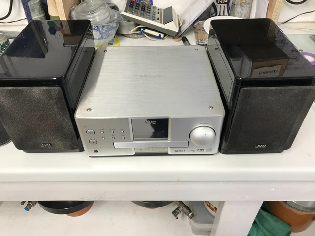 JVC HYBRID DIGITAL Amplifier DVD System Cd EXP1 With Woodcone Speakers ...