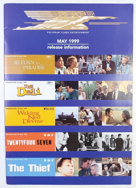 POLYGRAM MAY 1999 Video Release Catalogue + Paperback Hero + 5 Vhs ...