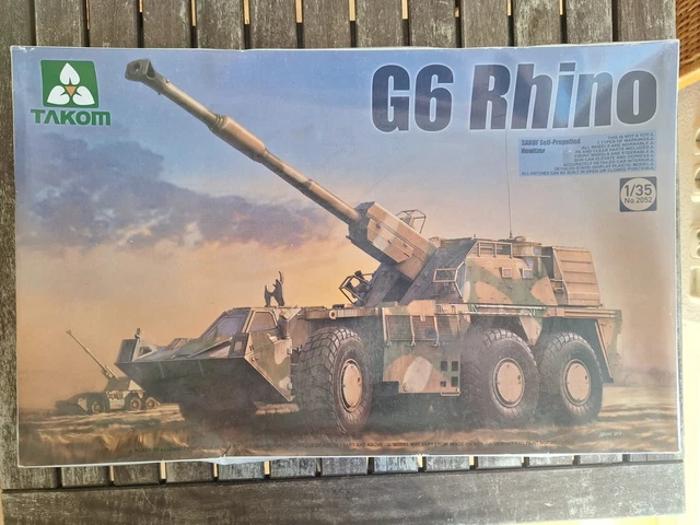 G6 RHINO SANDF Self-Propelled Howitzer | Takom | Nr. 2052 | 1:35 OVP ...