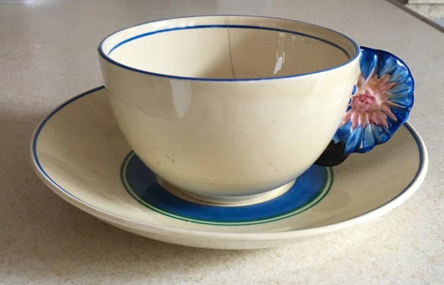 CLARICE CLIFF MARGUERITE Cup And Saucer £110.00 - PicClick UK