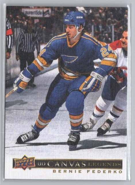 2020-21 SP SIGNATURE Edition Legends Bernie Federko UD toile légendes ...