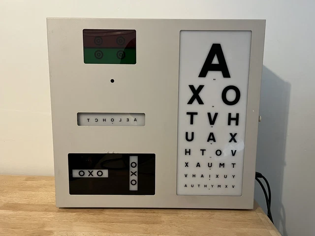 VINTAGE OPTICIANS EYE Test Chart Snellen chart Man Cave Wall Display ...