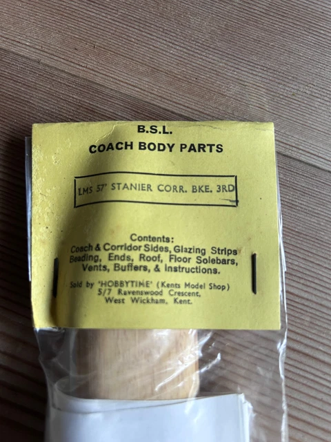 BSL LMS- OO Gauge FINESCALE 57' CORRIDOR BRAKE 3rd Coach Body ...