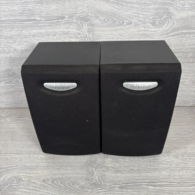 GOODMANS MS190 SPEAKERS Wired Black Compat 4 Ohms 3 Watt Speaker System ...
