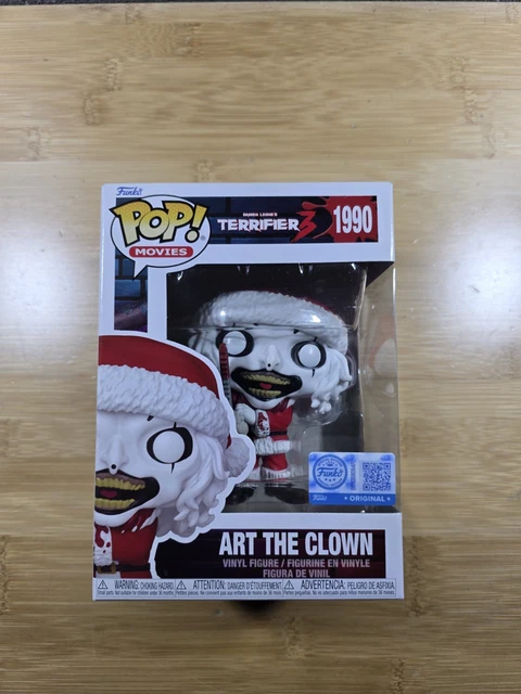 FUNKO POP! #1990 Movies: Terrifier 3 Art the Clown As Santa + Protector ...