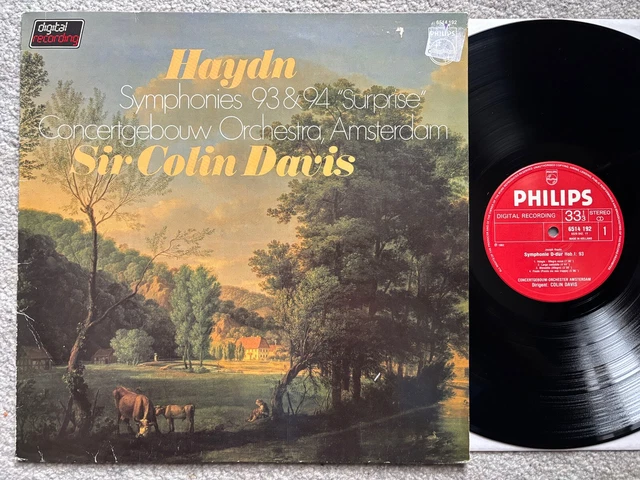 HAYDN - SYMPHONIES 93 & 94 - Colin Davis - Philips digital LP - 6514 ...