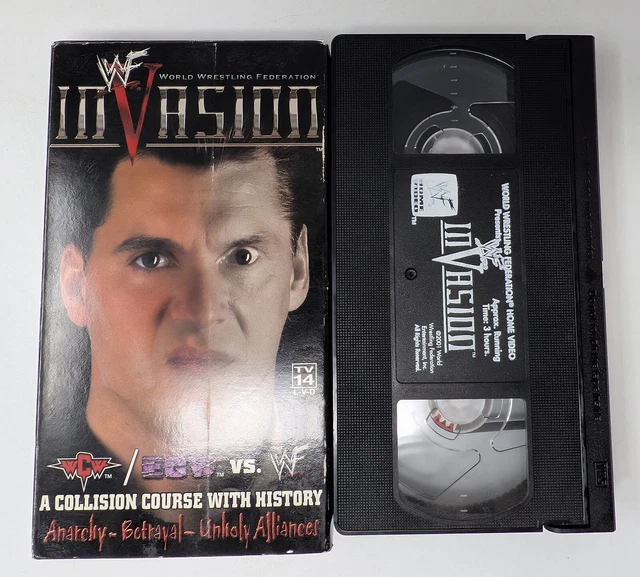 VHS: WWF INVASION 2001: Wrestling WWE WCW ECW Stone Cold Undertaker ...