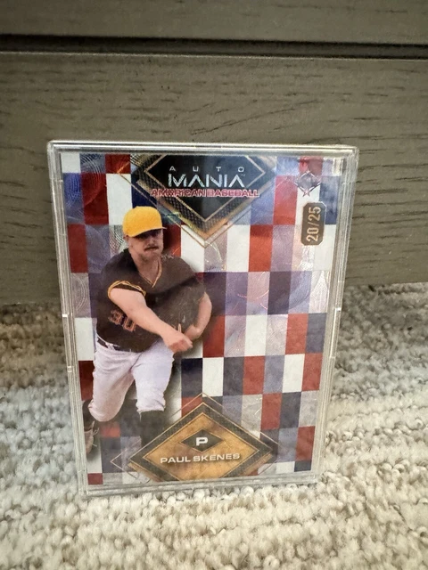 2024 NATIONAL WILD Card PAUL SKENES Auto Mania #/25 RC Pirates $8.83 ...