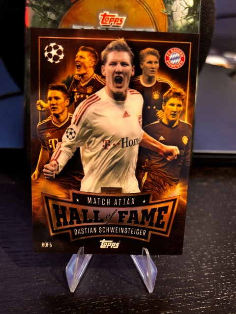 TOPPS MATCH ATTAX 2025/26 Hall of Fame Bastian Schweinsteiger HOF 5 £14 ...