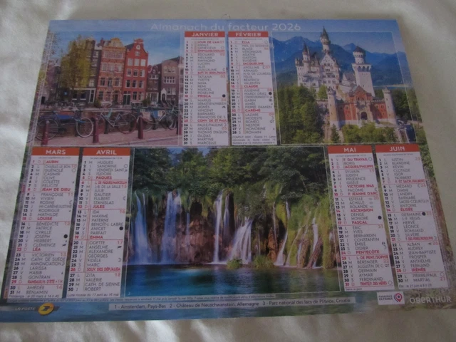 ALMANACH DU FACTEUR / Calendrier La Poste 2026 " L' Europe " Neuf EUR 7 ...