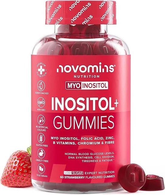 INOSITOL GUMMIES - PCOS Supplement with Myo-Inositol, Folic Acid, Zinc ...