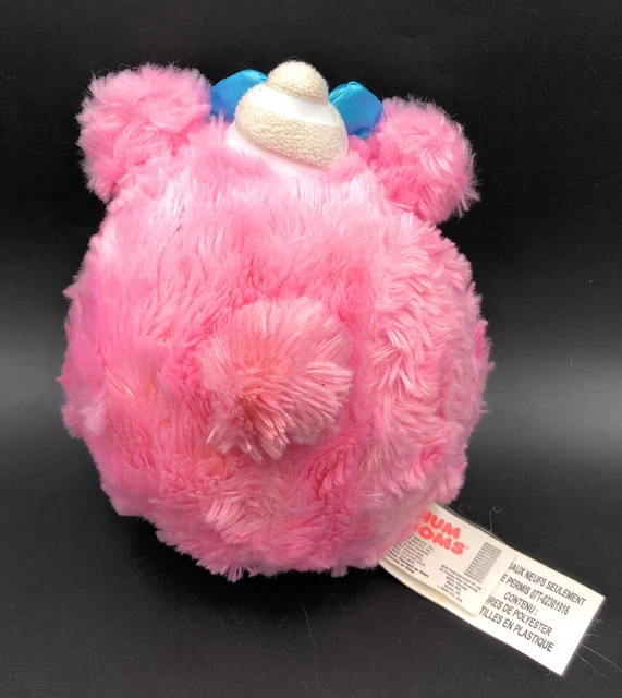 NUM NOMS PINK Fuzzy Cotton Candy Unicorn Blue Polka Dot Bow Cuddly ...