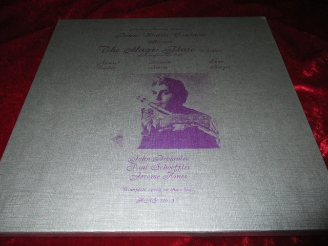 3-LP-BOX--BRUNO WALTER CONDUCTS Mozart--The Magic Flute-( Zauberflöte )-english- EUR 45,00 ...