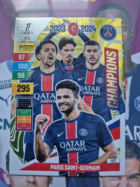 CARTE PANINI ADRENALYN xl 2024-25 ligue 1 #434 Carte CHAMPIONS 2023-2024 PSG EUR 12,00 - PicClick FR