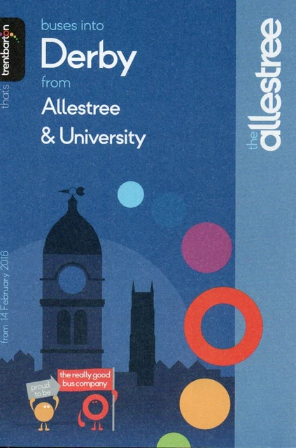TRENT BARTON BUS Timetable - The Allestree - Derby-Allestree - Sept ...