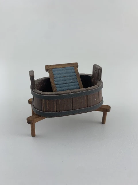 THE DOLLS HOUSE Emporium Oval Wash Tub & Scrub Board, 1:12th Scale £5. ...