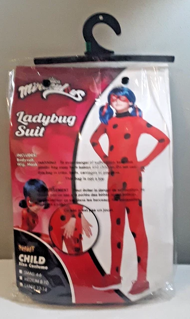 SPIRIT HALLOWEEN MIRACULOUS Costume Ladybug Child Kids Size Large 12-14 ...