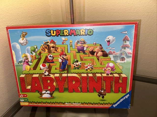 RAVENSBURGER SUPER MARIO Bros Labyrinth Moving Maze Family Board Game ...