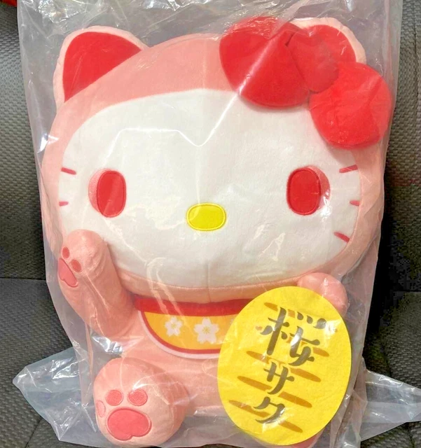 HELLO KITTY PLÜSCH Glückskatze Maneki Neko BIG 50cm Kirschblüte Rosa Sanrio EUR 68,52 - PicClick DE