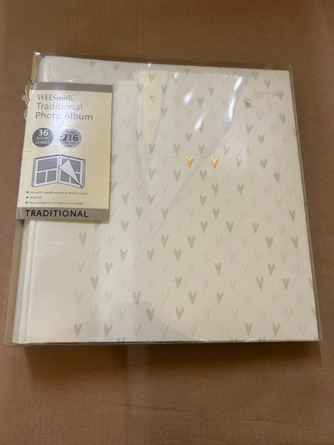 WHSMITH PHOTO ALBUM - 36 Slip-In Leaves - Capacity 216 6 x 4 Photos ...