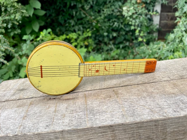 VINTAGE TIN TOY Banjo Musical Instrument c1930s £20.00 - PicClick UK