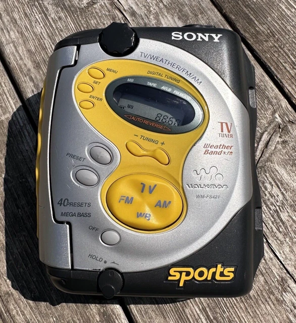 VINTAGE SONY WALKMAN Sports Cassette Player (Model: WM-FS421) For Parts ...
