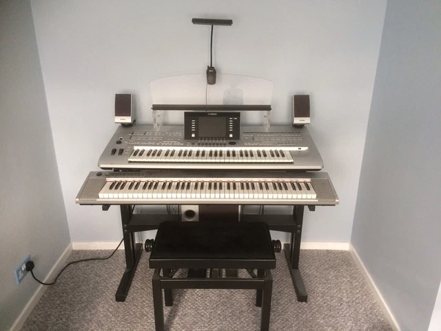RARE YAMAHA TYROS 4 Trx Twin Keyboard Organ System By Music Land £2,995 ...
