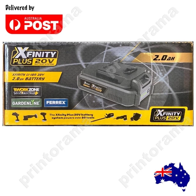 GENUINE XFINITY PLUS 20V Li-Ion 2.0Ah Battery - Aldi Ferrex Workzone ...