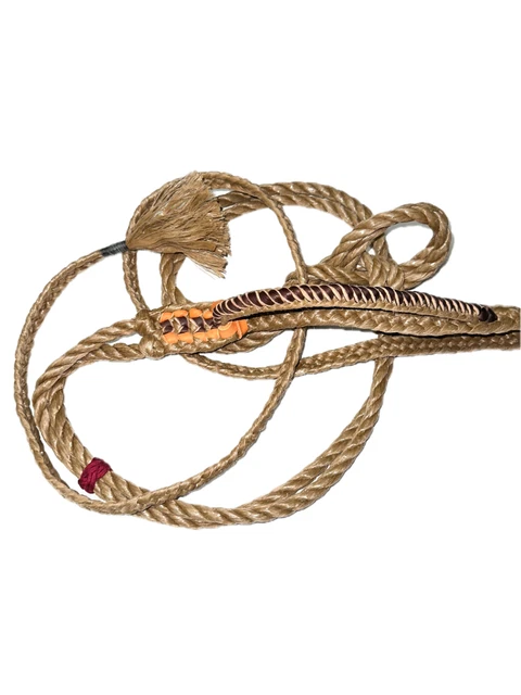 STEER ROPE LEFT hand lace full leather rodeo equipment kids ropes hand ...