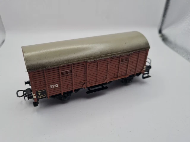 MÄRKLIN H0 320 Gedeckter Güterwagen mit Bremserhaus gebrauchter Zustand EUR 37,90 - PicClick DE