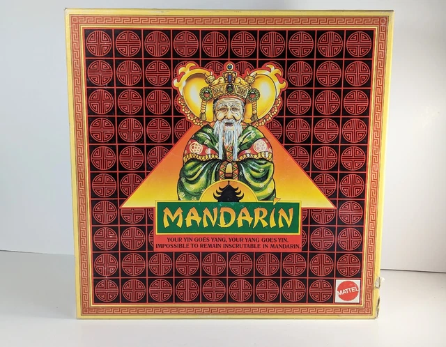 VINTAGE MANDARIN BOARD GAME Rare 1990 Mattel Games 100% Complete $60.00 ...
